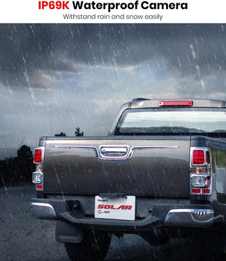 Foxpark S3B Solar Wireless Backup Camera with HD 1080P 5" Monitor,3 Mi